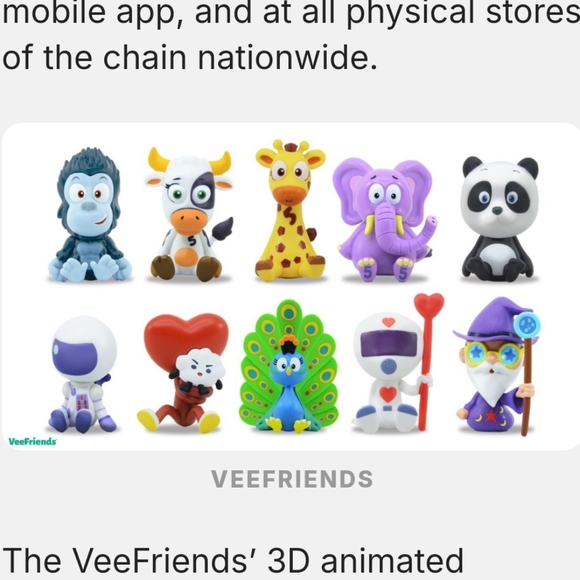 vee friends | Accessories | Collectible Vee Friends Characters | Poshmark